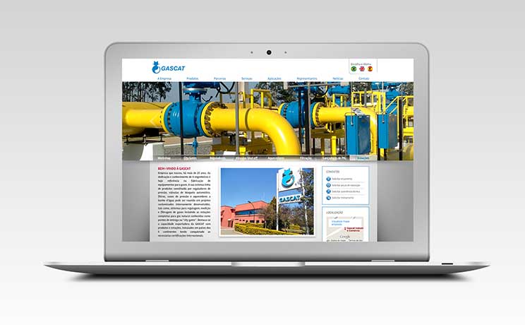 Novo site da Gascat! - CG Propaganda - Agência de Publicidade ...